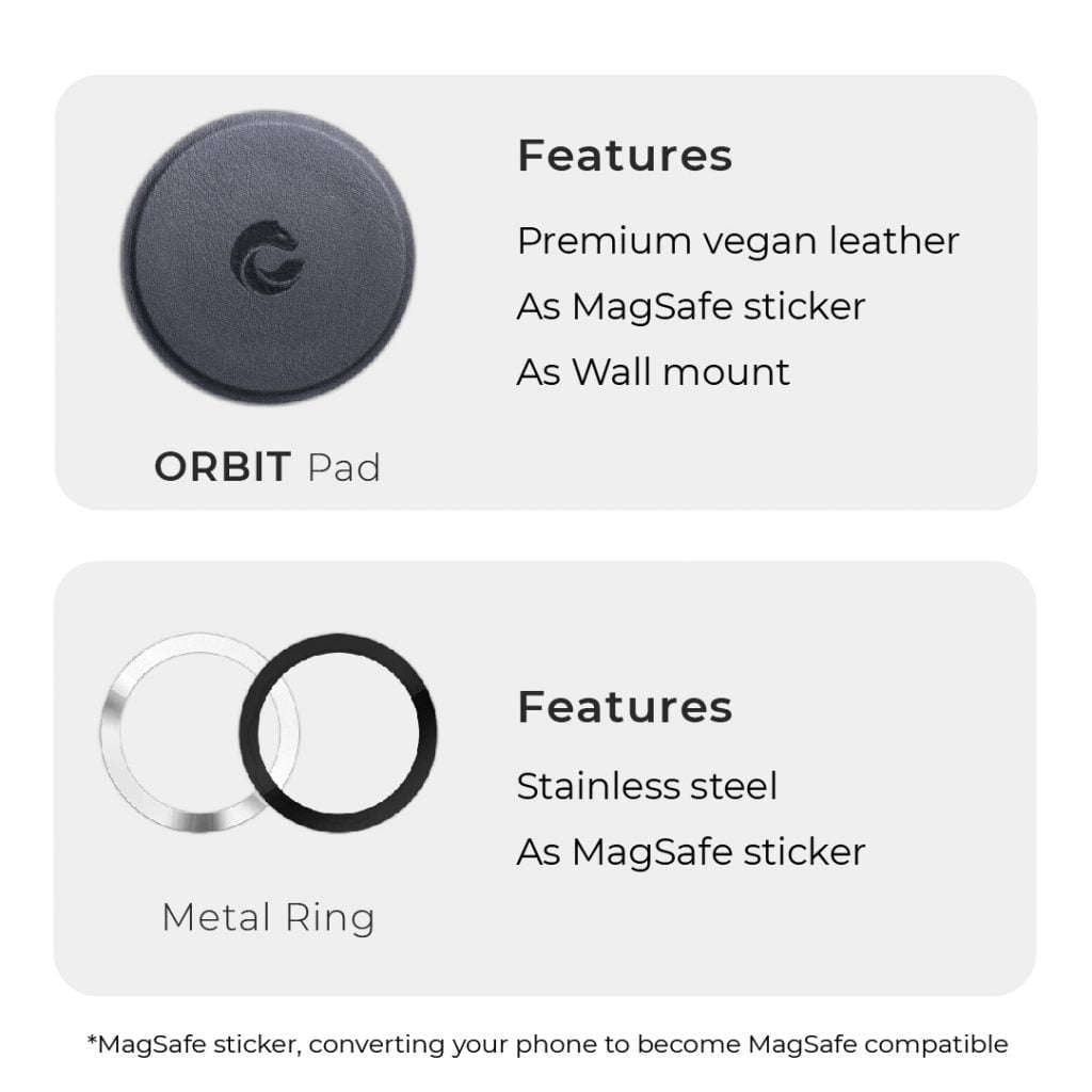 MagSafe Metal ring for iPhone, Android, & Wireless Charger (2-Pack ...