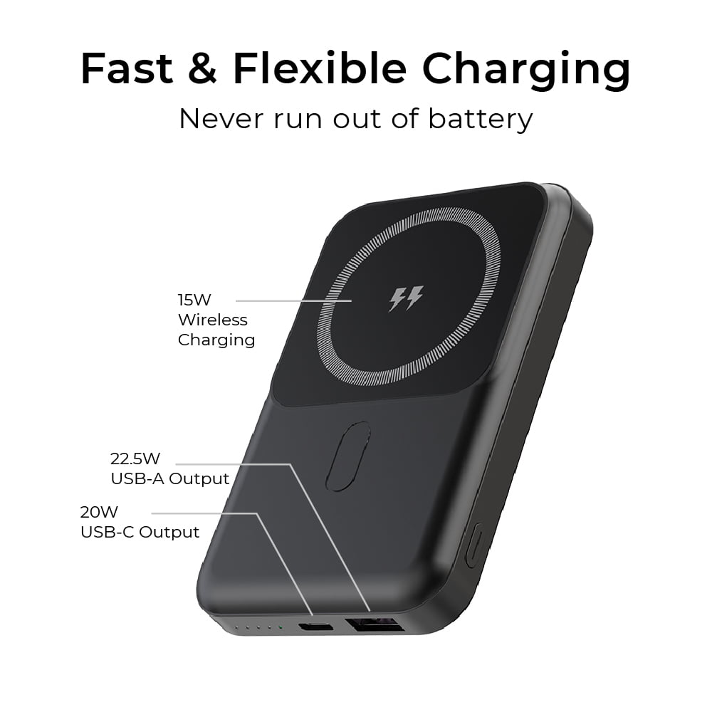 CURIO 20W Powerbank - MagSafe Wireless Charger with Foldable Stand | Charby