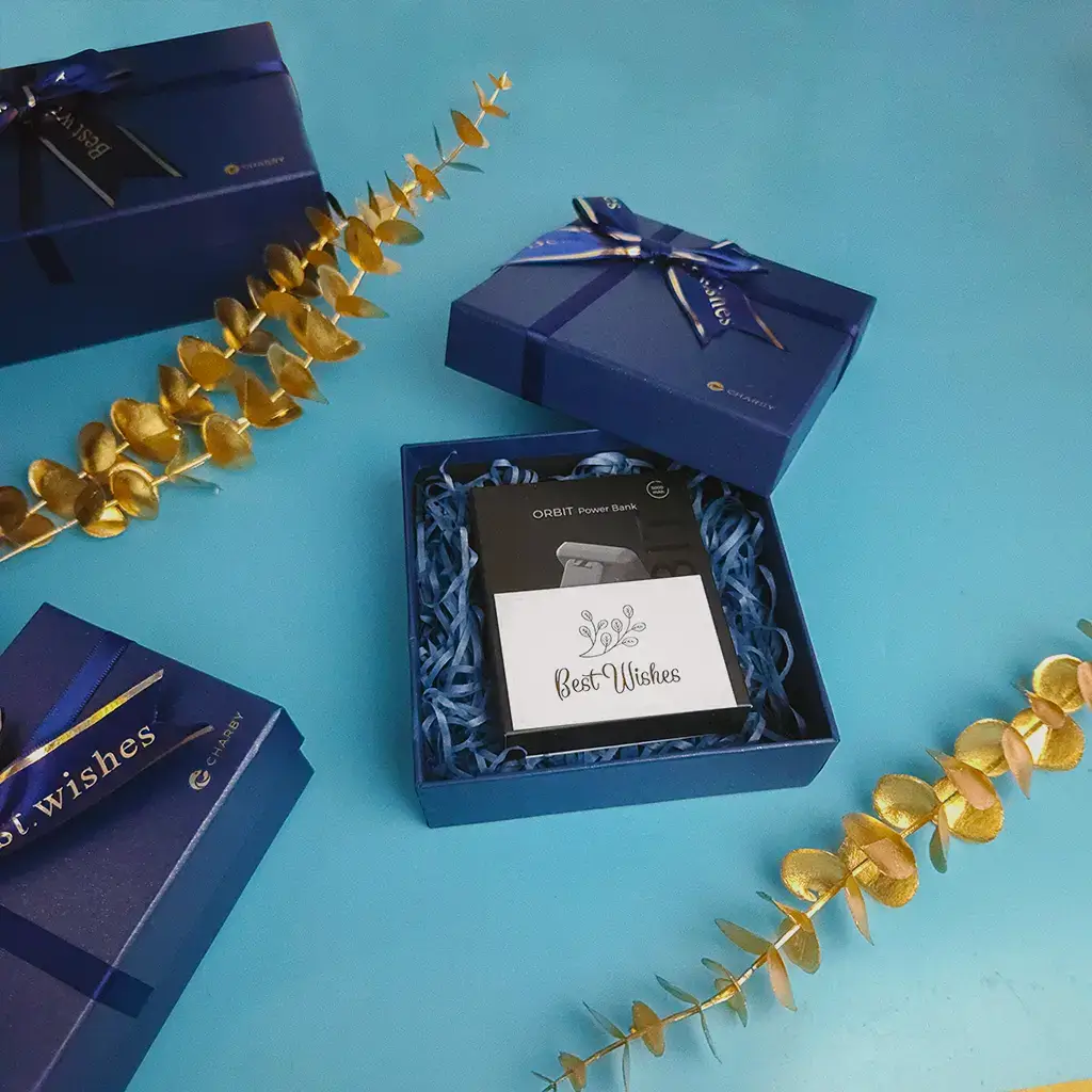 Gift Box with Ribbons, Gift Cards & Gift Bag | Charby